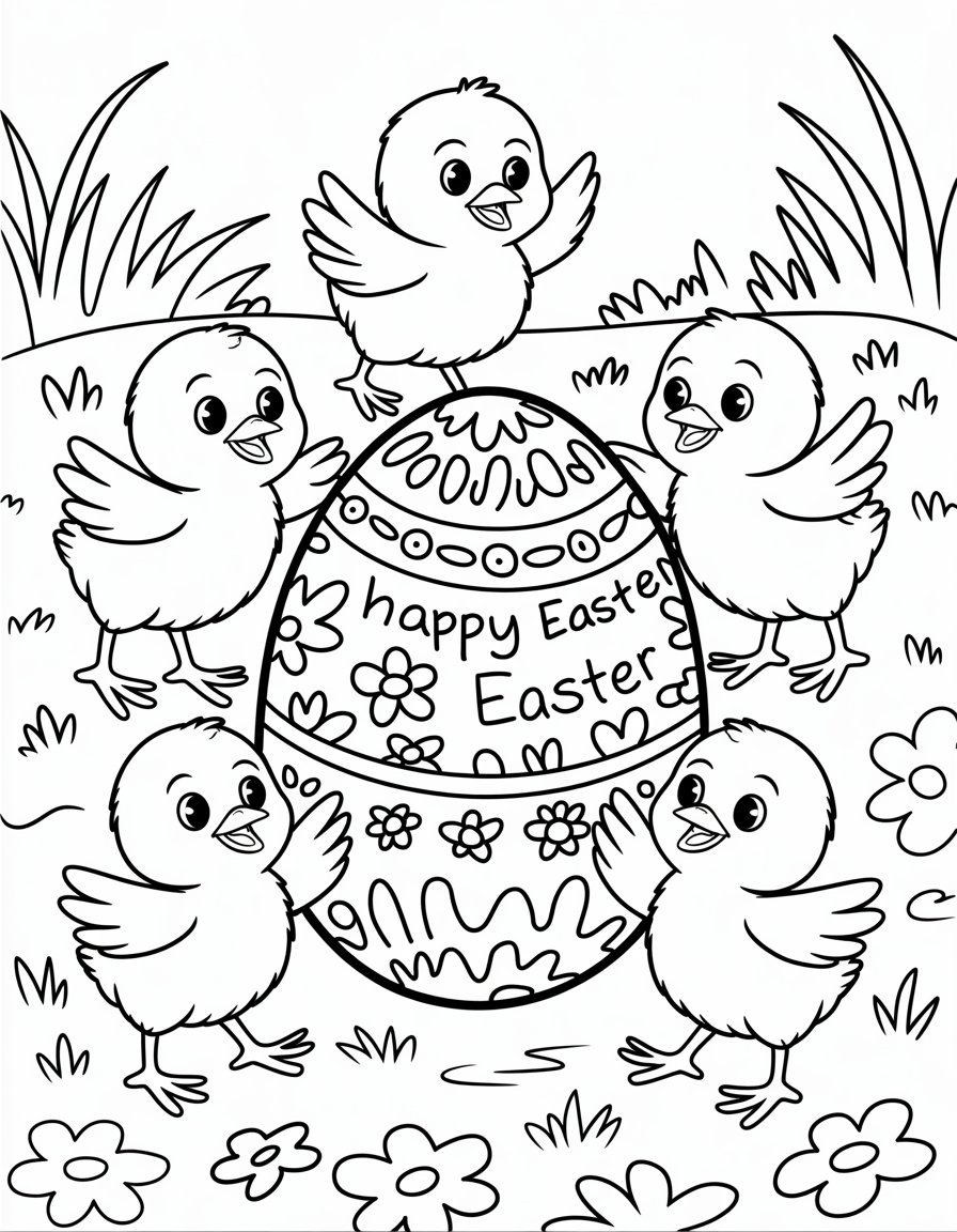 Free Easter Coloring Pages (PDF Printables) | Colorings
