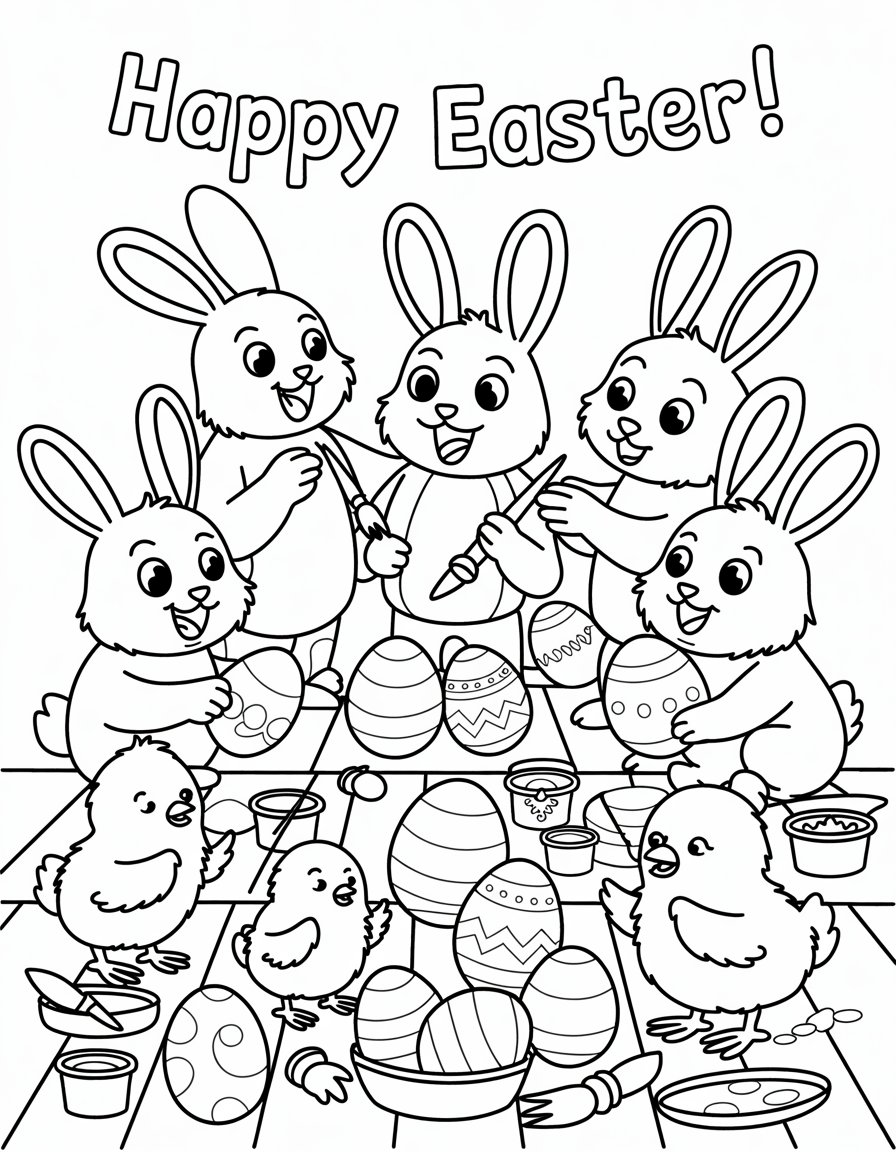 Free Easter Coloring Pages (PDF Printables) | Colorings