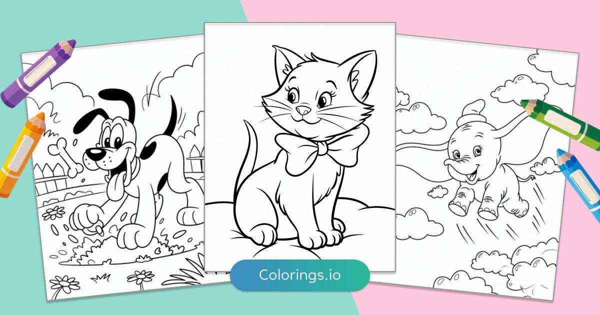 Free Disney Coloring Pages (PDF Printables) | Colorings