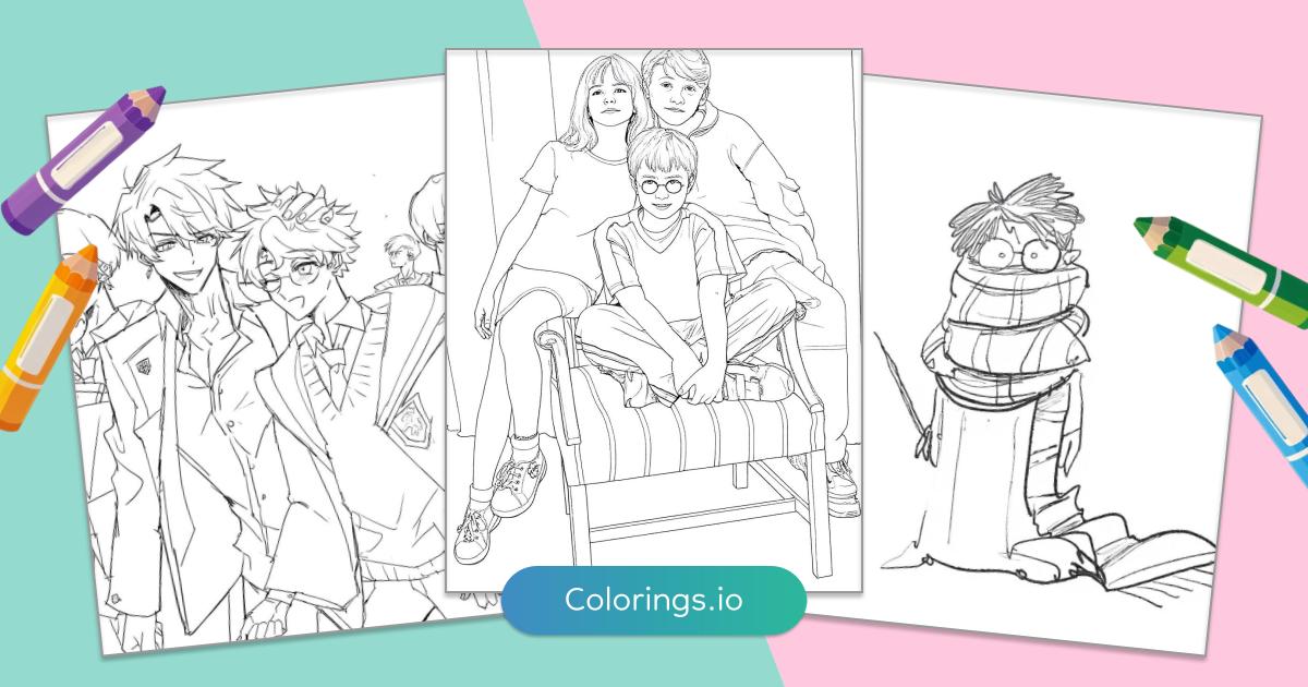 Free Harry Potter Coloring Pages (PDF Printables) | Colorings