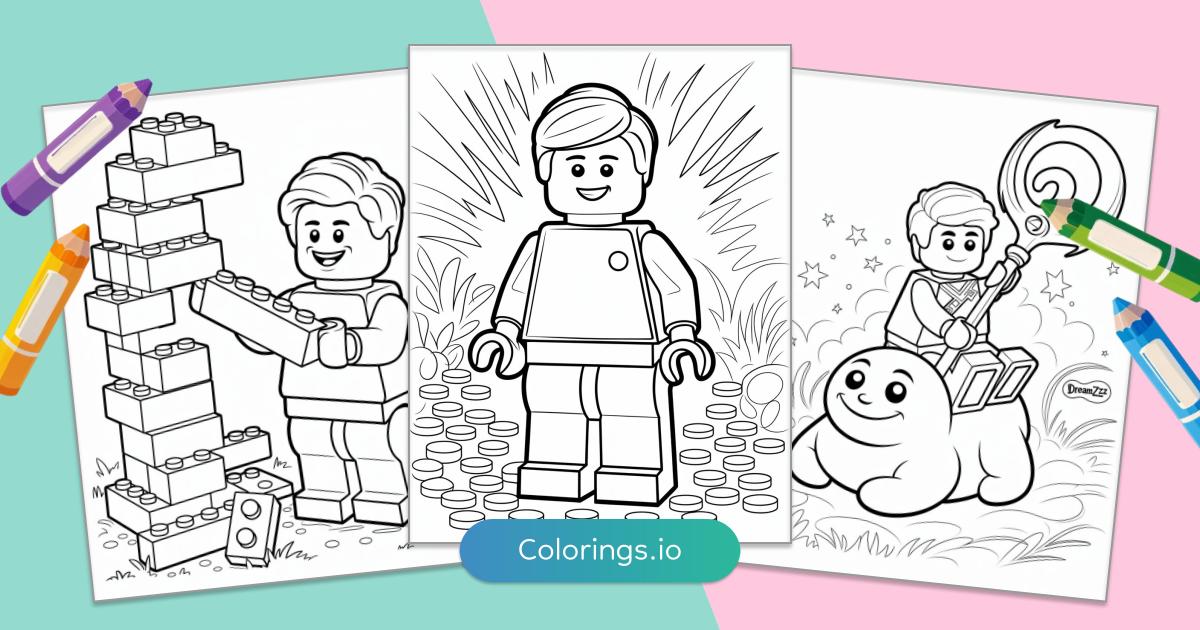 Free Lego Coloring Pages (PDF Printables) | Colorings