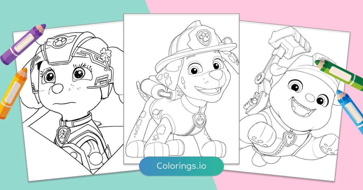 Free Paw Patrol Coloring Pages (PDF Printables) | Colorings