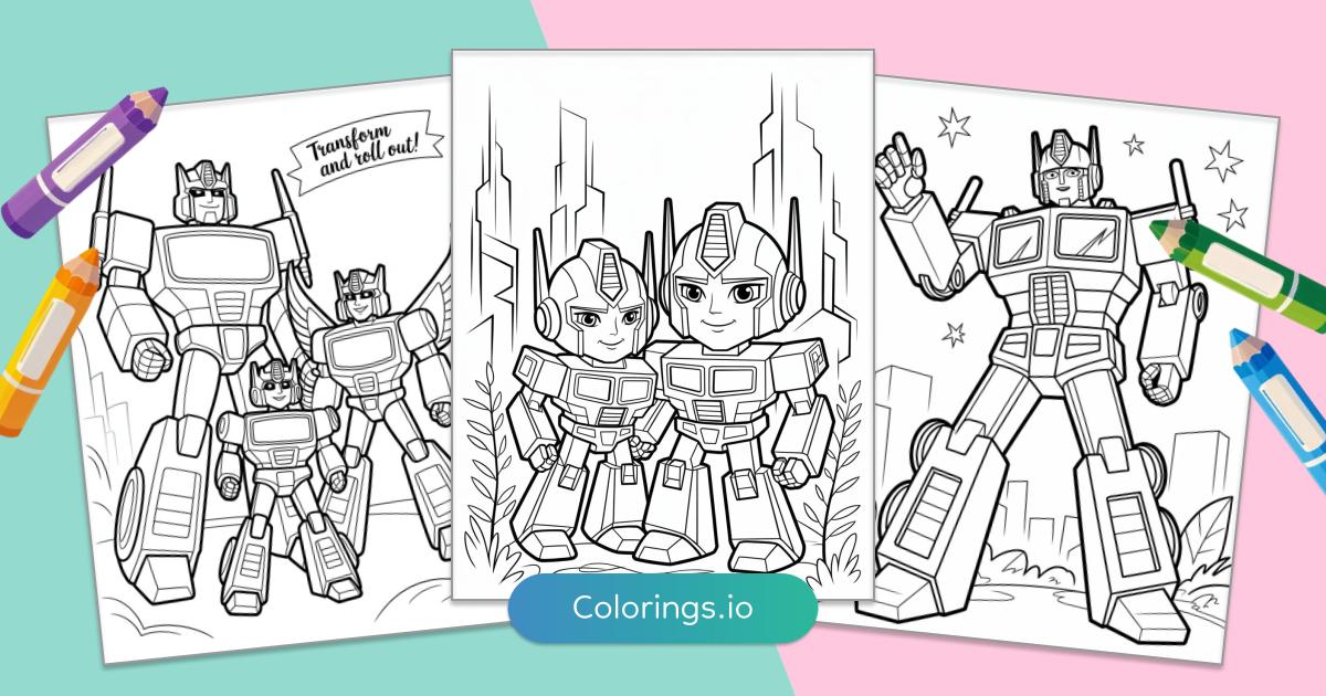 Free Transformers Coloring Pages (PDF Printables) | Colorings